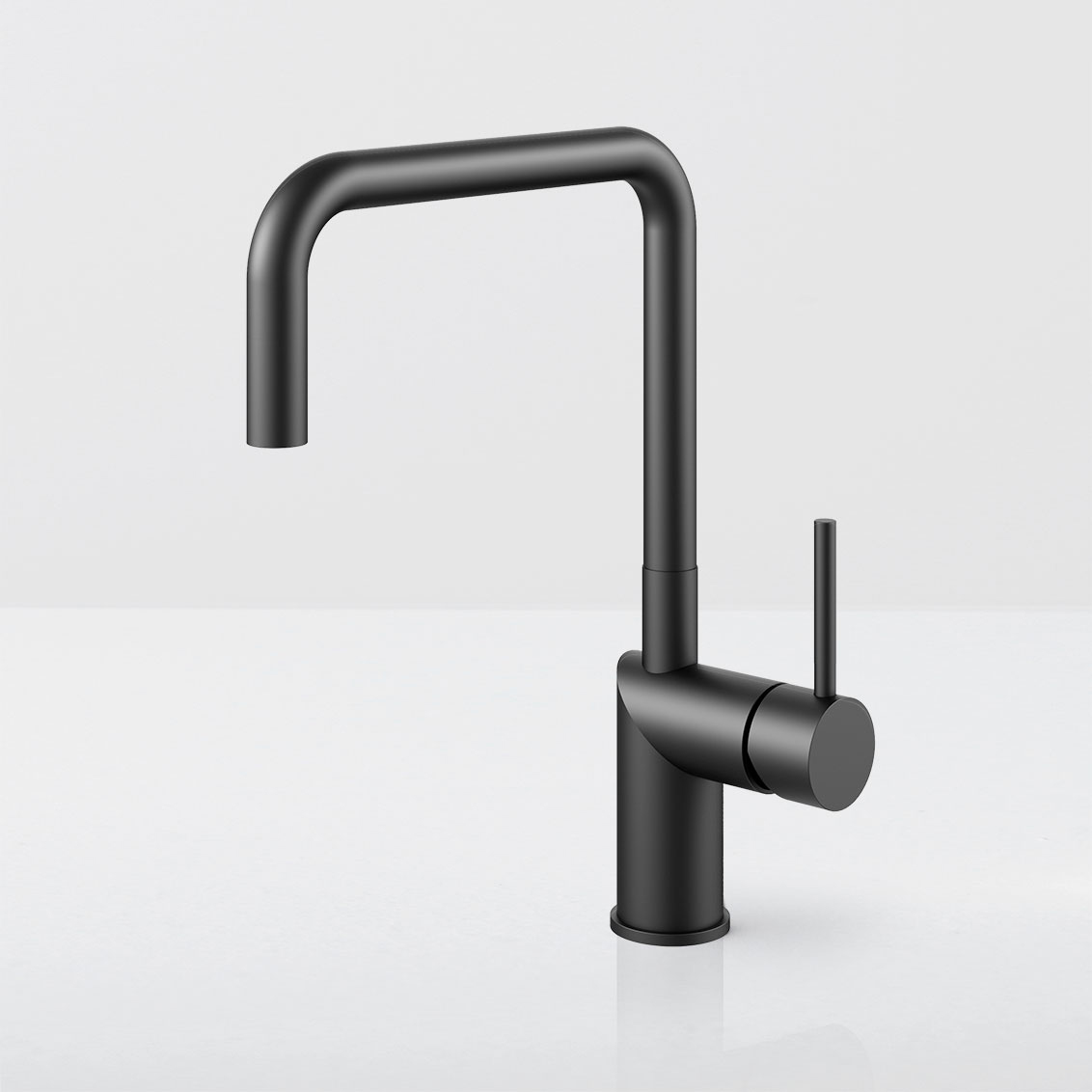 Mixer tap RHYTHM in stainless, lacquered steel in white or black ...